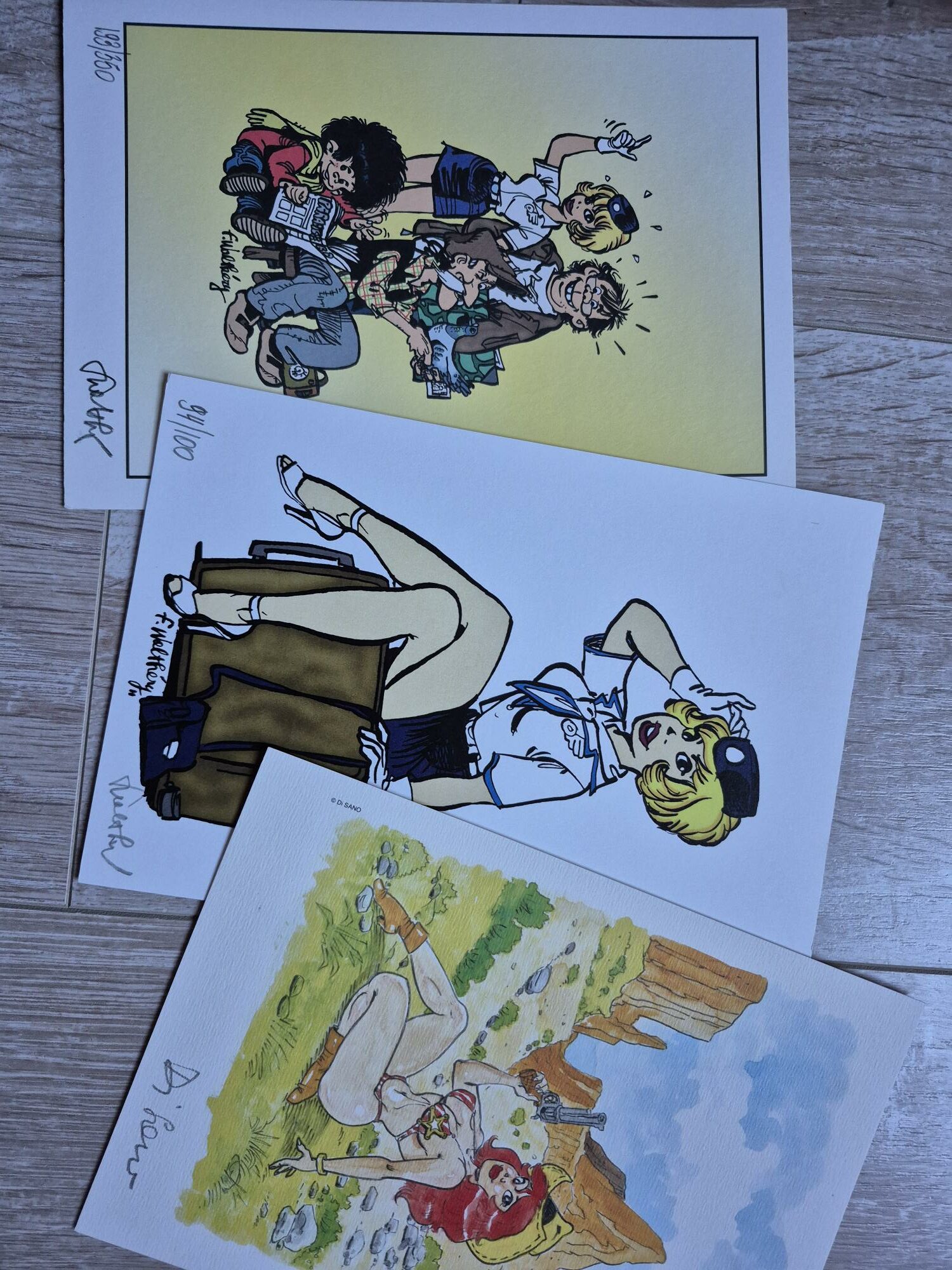 TDB 2 spécial Walthery et Di Sano + 3 ex-libris numérotés et signés ...